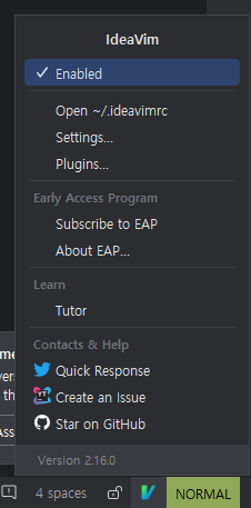 Android Studio에서 vim 사용하기 – 배토의 개발일지